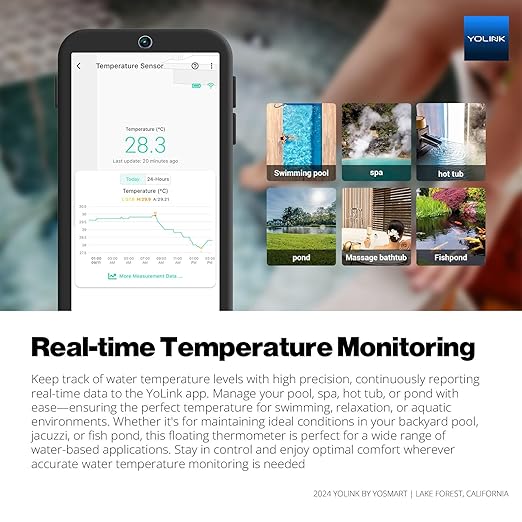 Smart Pool Floating Thermometer – YoLink
