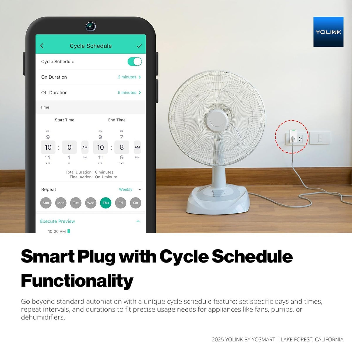 YoLink Smart Energy Plug 15A