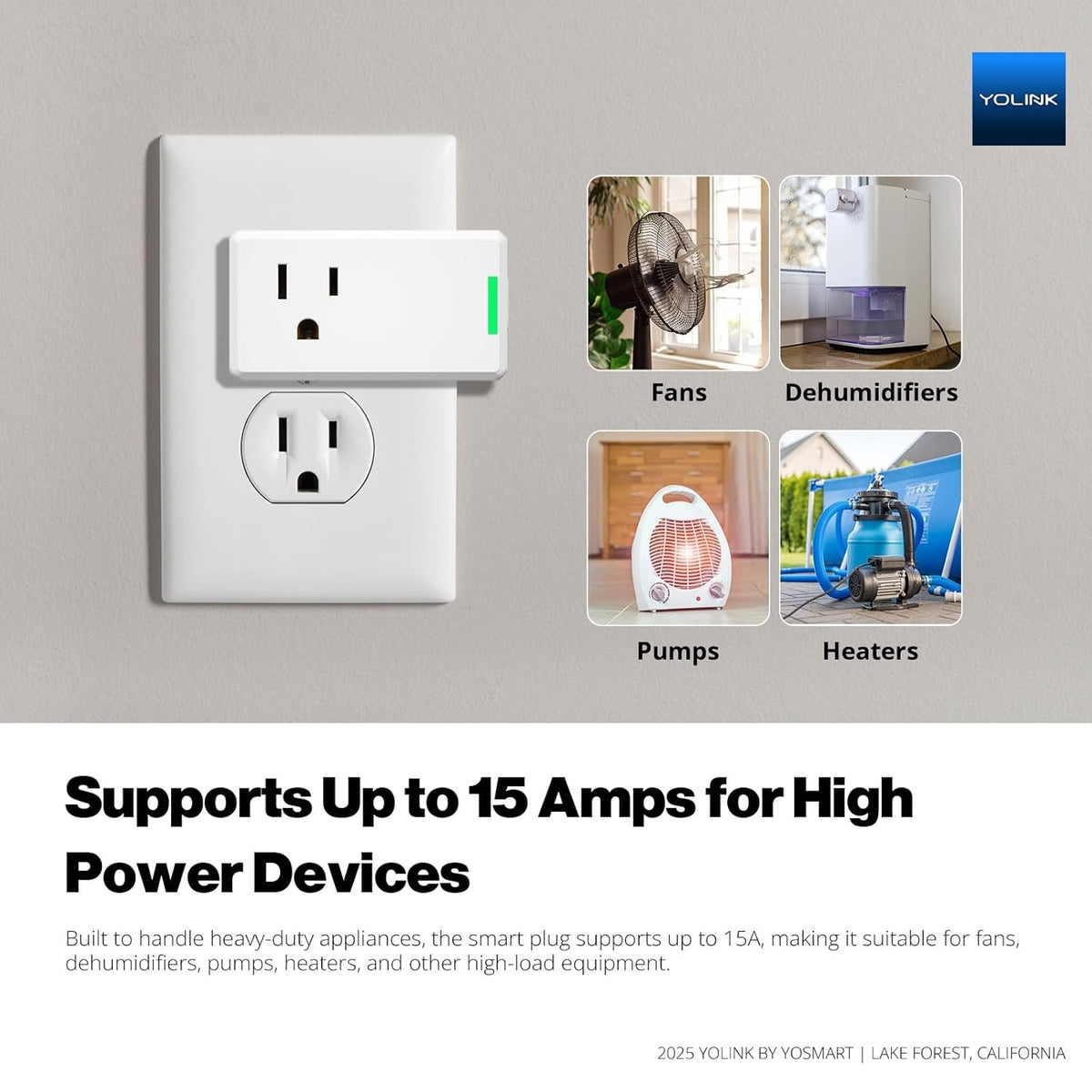 YoLink Smart Energy Plug 15A