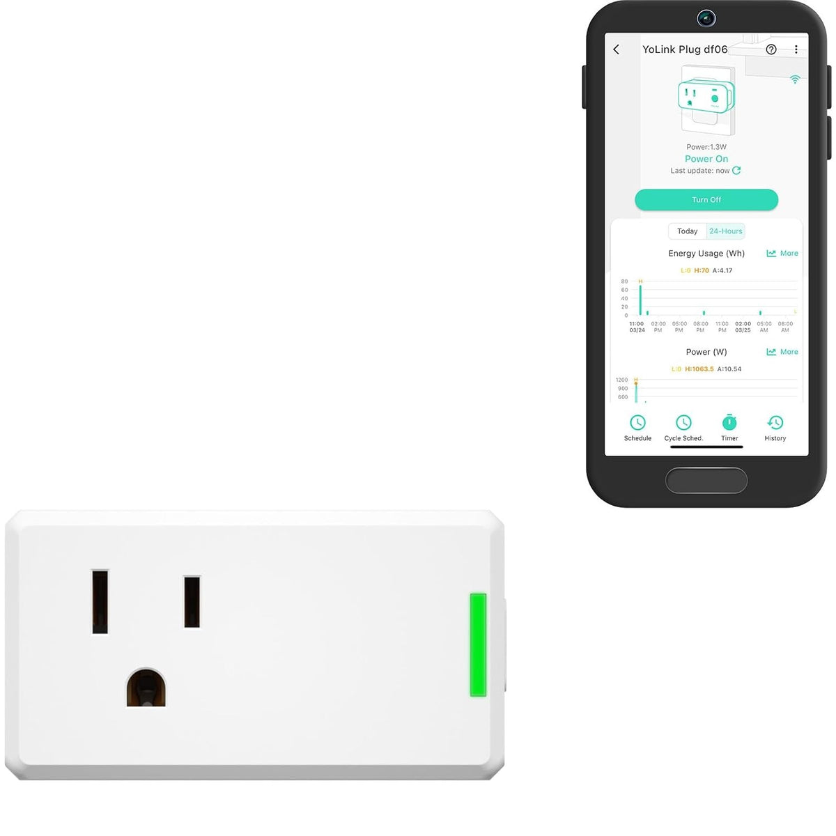 YoLink Smart Energy Plug 15A